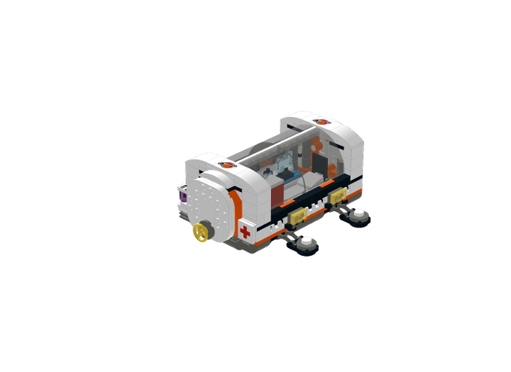 medical hab module from BrickLink Studio [BrickLink]