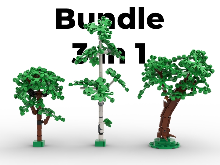 Trees large bundle from BrickLink Studio [BrickLink]