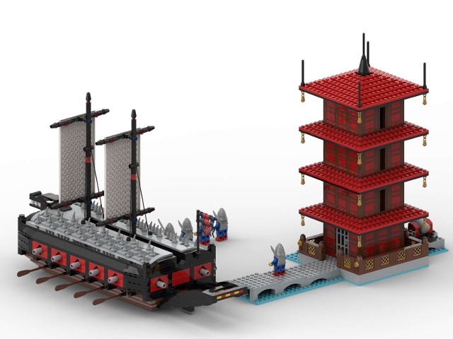 [Ocean Watchtower and Korean Turtle Ship] [BrickLink]