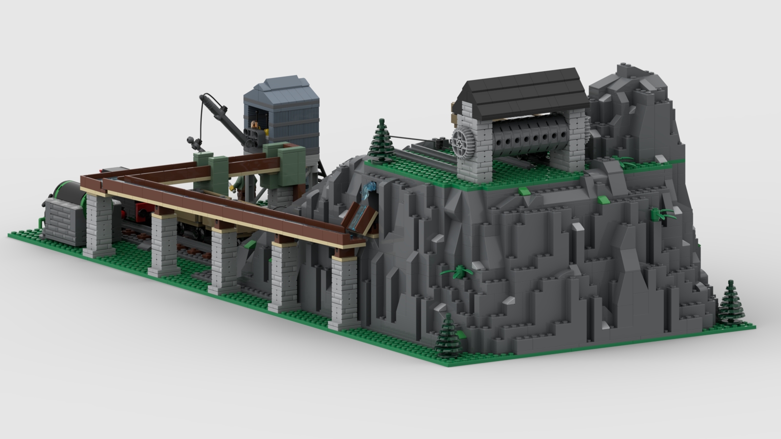 [Narrow-Gauge Slate Incline] [BrickLink]