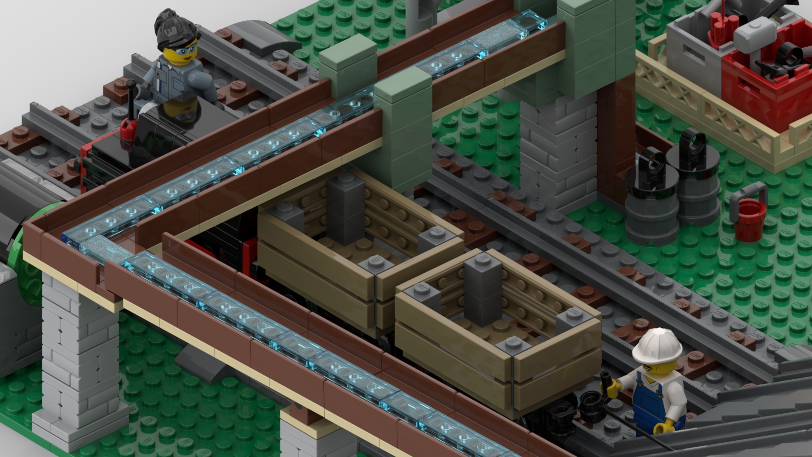 [Narrow-Gauge Slate Incline] [BrickLink]