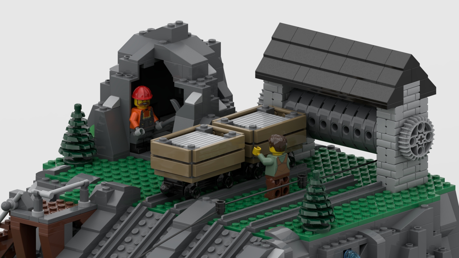 [Narrow-Gauge Slate Incline] [BrickLink]