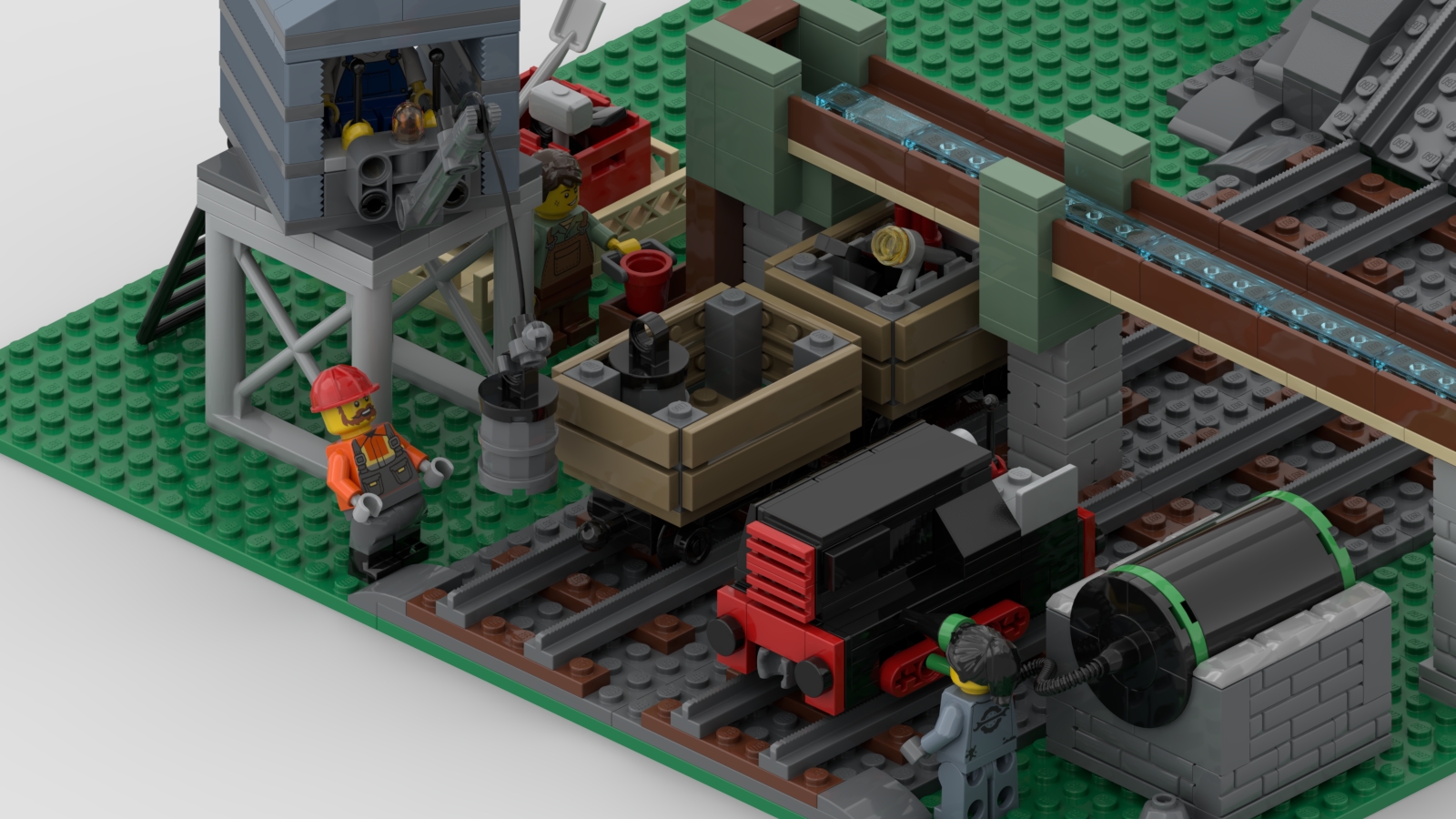 [Narrow-Gauge Slate Incline] [BrickLink]