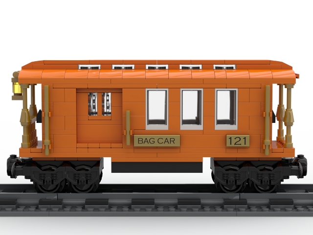 [1920s Tinplate Toy Train with Station] [BrickLink]