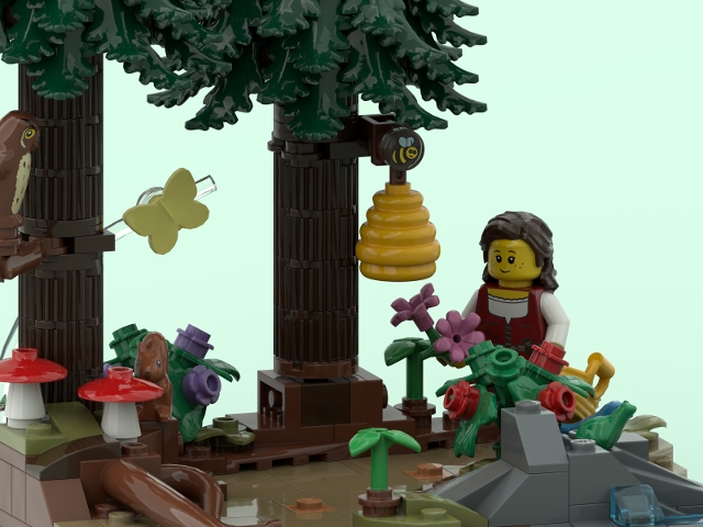 [A pleasant forest walking path] [BrickLink]