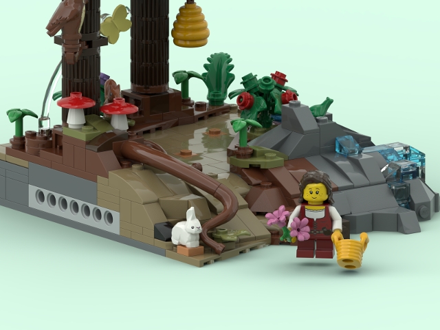 [A pleasant forest walking path] [BrickLink]