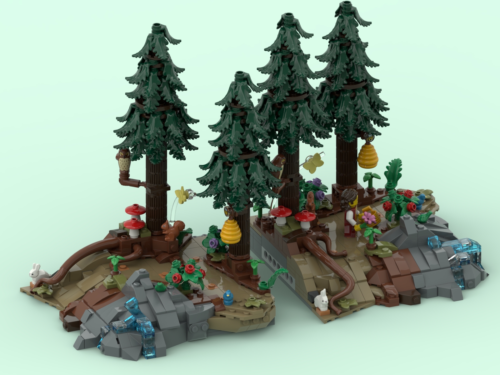 [A pleasant forest walking path] [BrickLink]