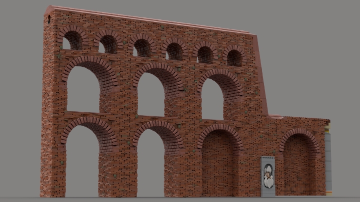 Roman Aqueduct from BrickLink Studio [BrickLink]