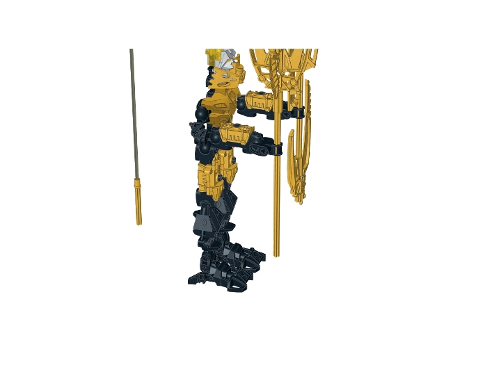 Bionicle toa of time and staff of Artakha from BrickLink Studio [BrickLink]