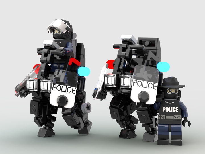 Mounted Police Mecha (Futuristic Horse!) from BrickLink Studio [BrickLink]