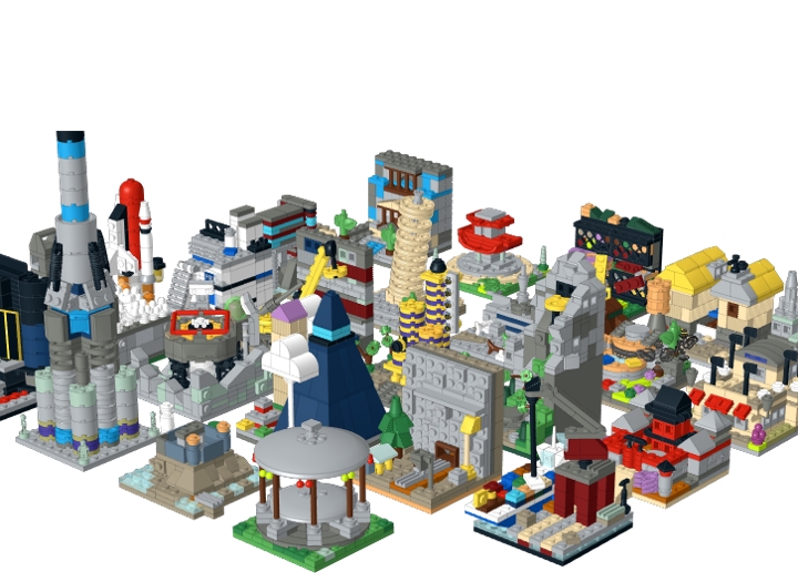 lego city undercover loading screens from BrickLink Studio [BrickLink]