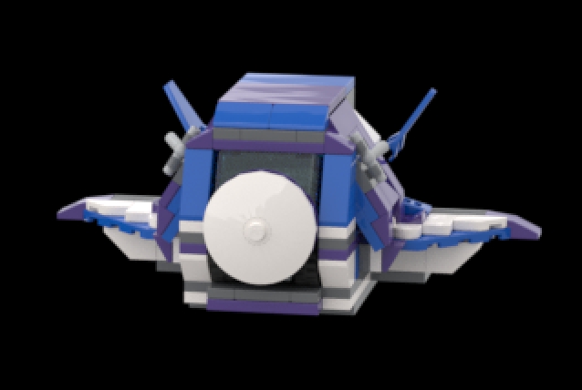 mini space ship from BrickLink Studio [BrickLink]