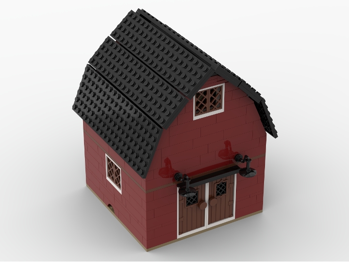 Small Red Barn from BrickLink Studio [BrickLink]
