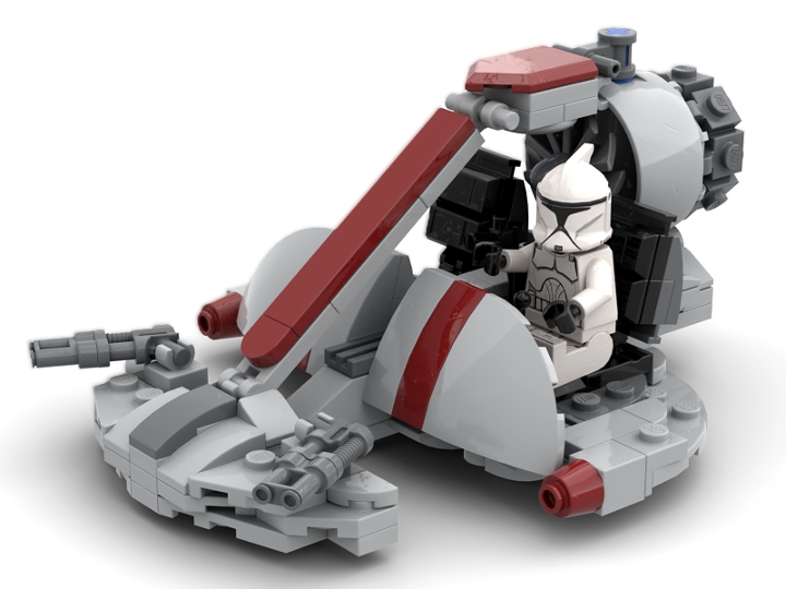 Republic ISP (Infantry Support Platform) from BrickLink Studio [BrickLink]