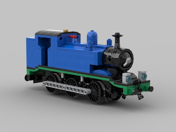 E2 110 Thomas Tank Engine Blue & Green from BrickLink Studio [BrickLink]