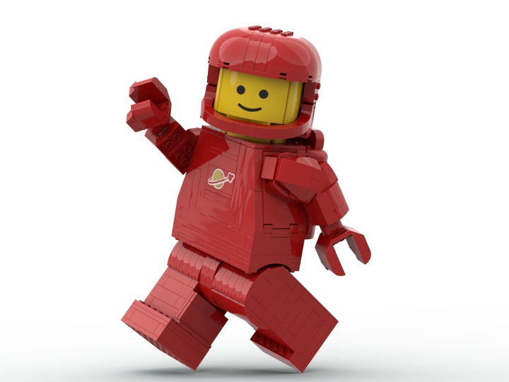 Upscaled Classic Space Minifigure from BrickLink Studio [BrickLink]