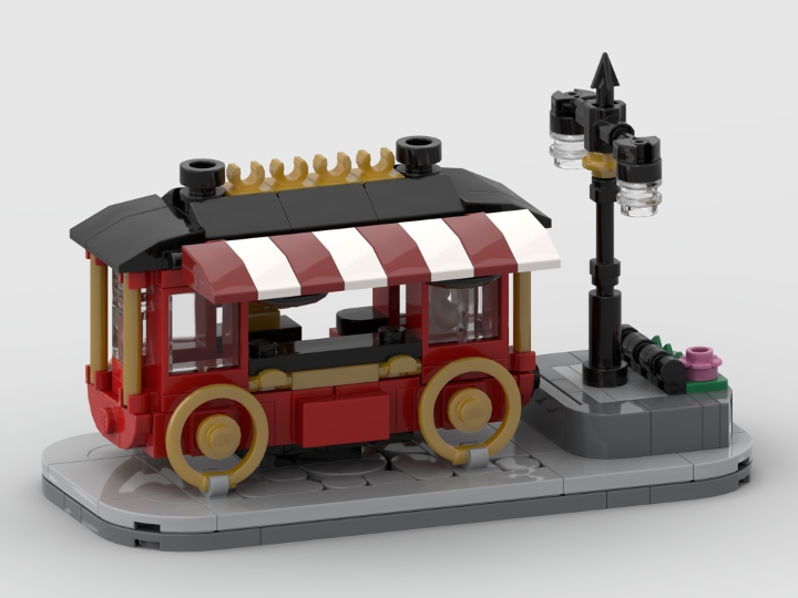 Mini Popcorn Wagon from BrickLink Studio [BrickLink]