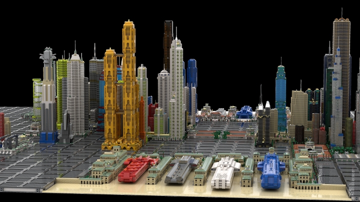 Brickaton City Edge (Ship Platform) Part 1of 4 from BrickLink Studio [BrickLink]