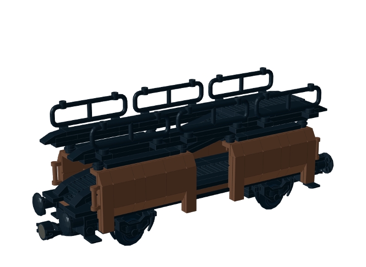 Car transport wagon Off52 - German railway from BrickLink Studio ...