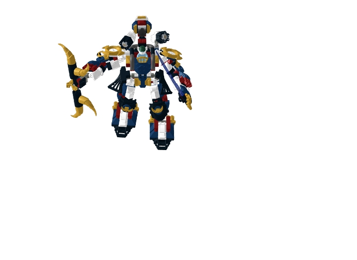 Samurai X "elemental" mech from BrickLink Studio [BrickLink]