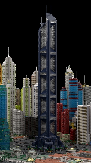 Brickaton City Super tall from BrickLink Studio [BrickLink]