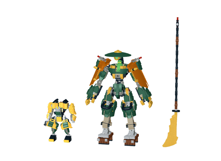 Lloyd and Arin's Ninja Team Mechs 71794 from BrickLink Studio [BrickLink]