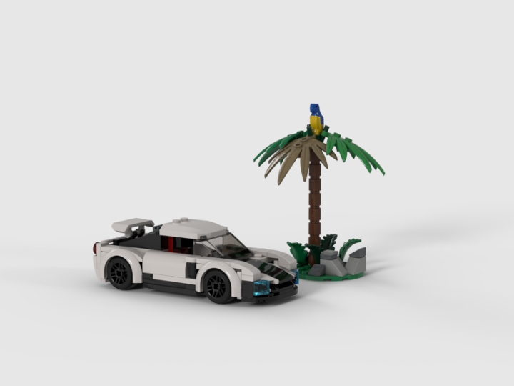 White Car from BrickLink Studio [BrickLink]