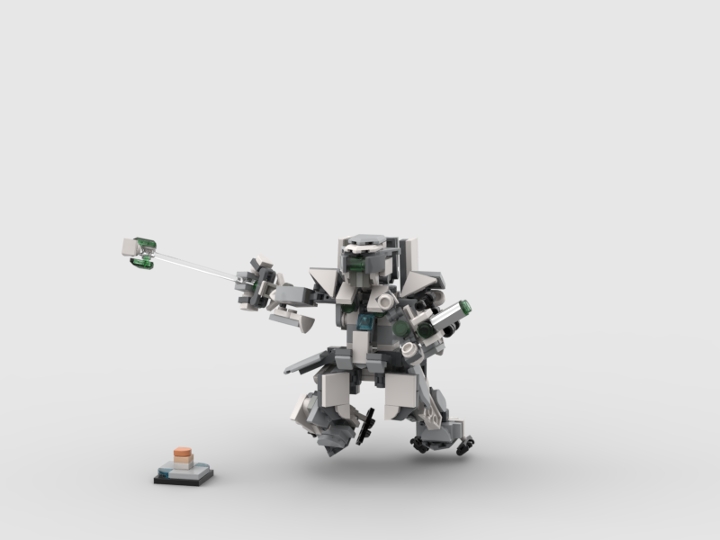 Building block mech (Mass Marron) from BrickLink Studio [BrickLink]