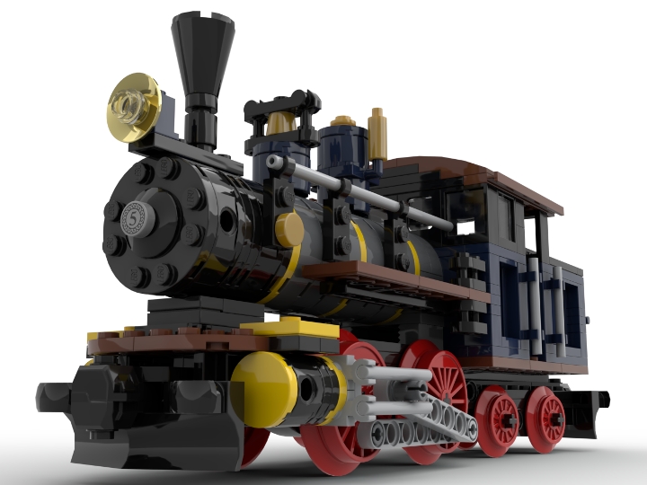 Forney Locomotive - The Little Giant from BrickLink Studio [BrickLink]