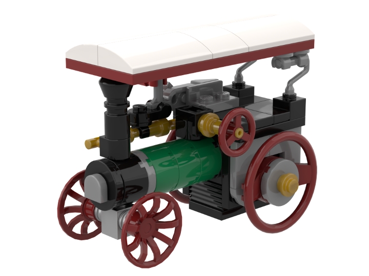 Vintage steam engine from BrickLink Studio [BrickLink]