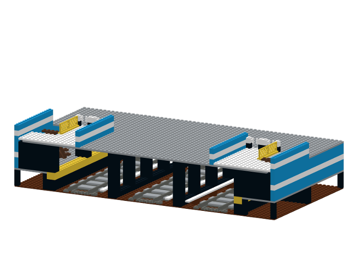 Local Subway Station with Express Track from BrickLink Studio [BrickLink]