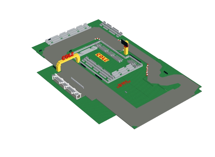 Racecar track from BrickLink Studio [BrickLink]