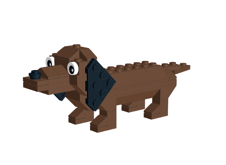 dog-dachshund from BrickLink Studio [BrickLink]