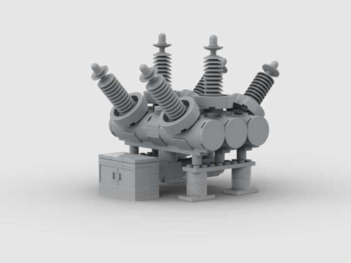 SF6 Circuit Breaker from BrickLink Studio [BrickLink]
