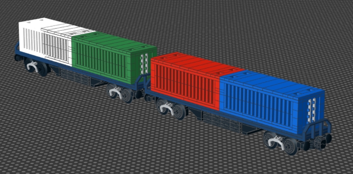 container wagon's from BrickLink Studio [BrickLink]