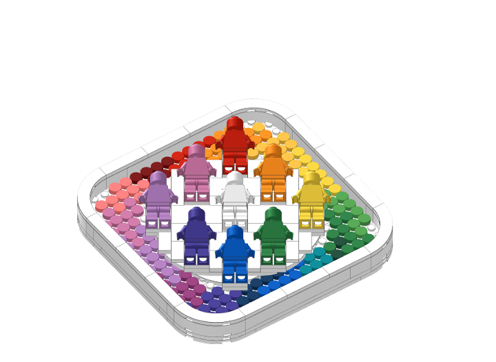 Rotatable Color Wheel Display from BrickLink Studio [BrickLink]
