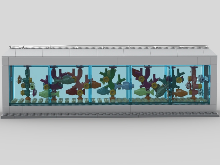 hallway coral fish tank from BrickLink Studio [BrickLink]