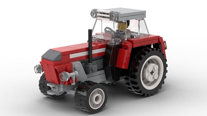 Old Polish tractor from BrickLink Studio [BrickLink]