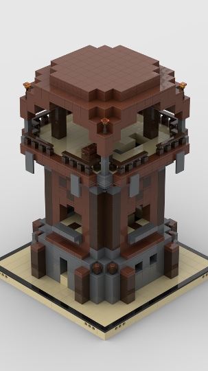 Brick Accurate Pillager Tower from BrickLink Studio [BrickLink]
