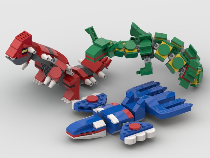 Groudon + Kyogre + Rayquaza from BrickLink Studio [BrickLink]