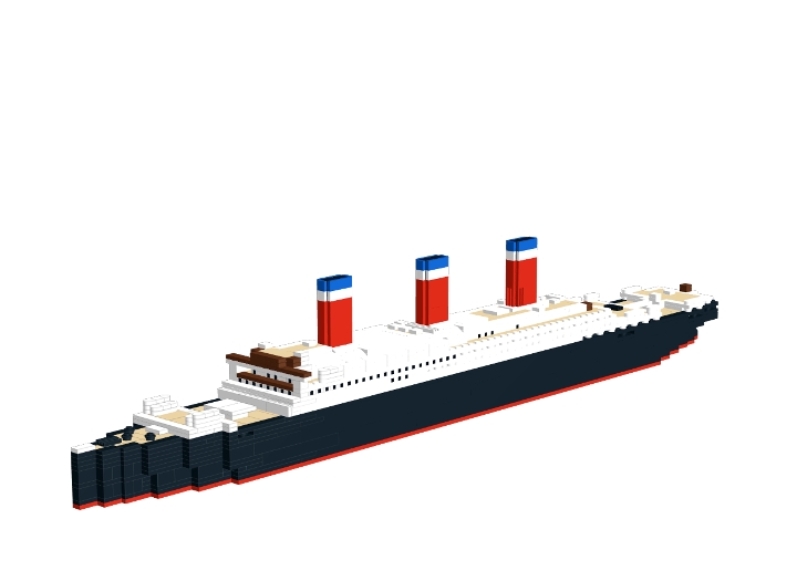 SS Leviathan (1923) from BrickLink Studio [BrickLink]