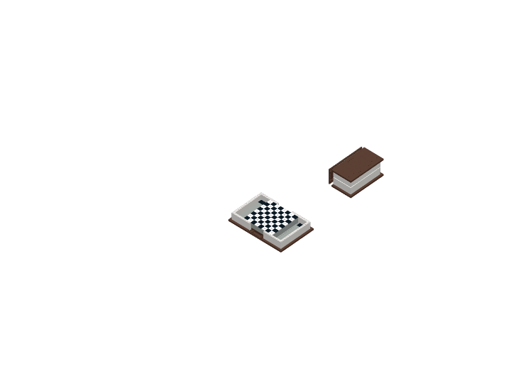 Secret chess book with storage for peices from BrickLink Studio [BrickLink]