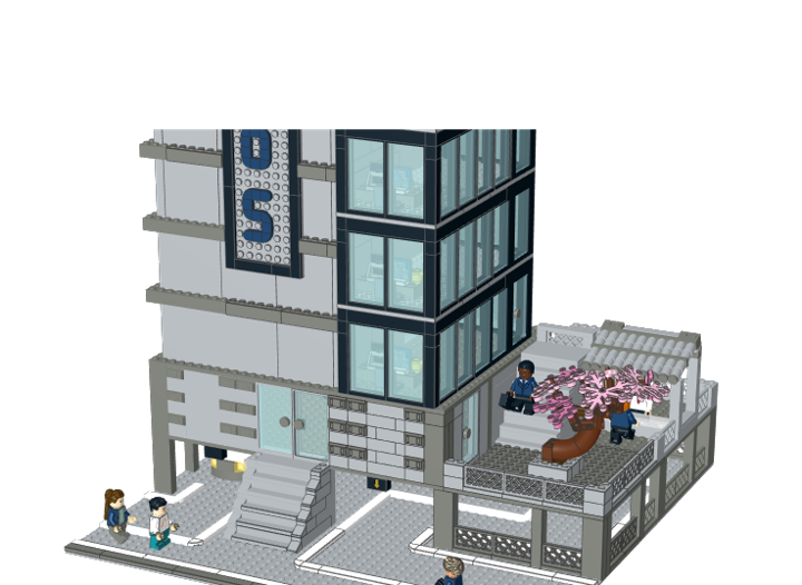 Office and Mall building from BrickLink Studio [BrickLink]