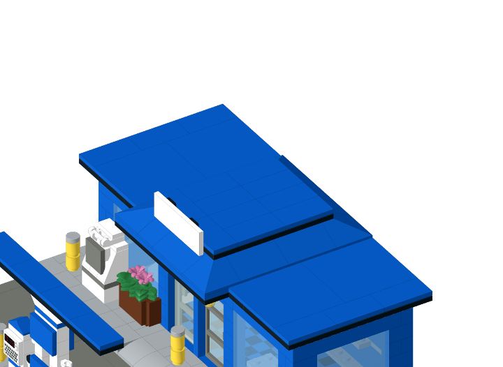 gas station from BrickLink Studio [BrickLink]