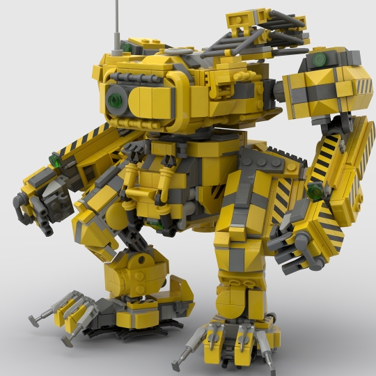 TMP-77 Autoloader Contruction Mech from BrickLink Studio [BrickLink]