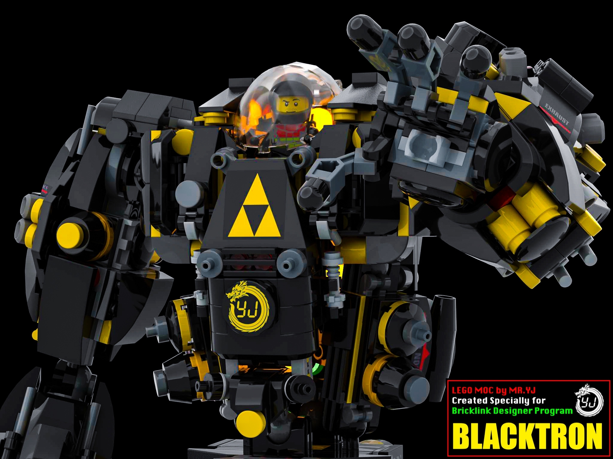 [ THE EPIC SPACE MECHA OF BLACKTRON] [BrickLink]