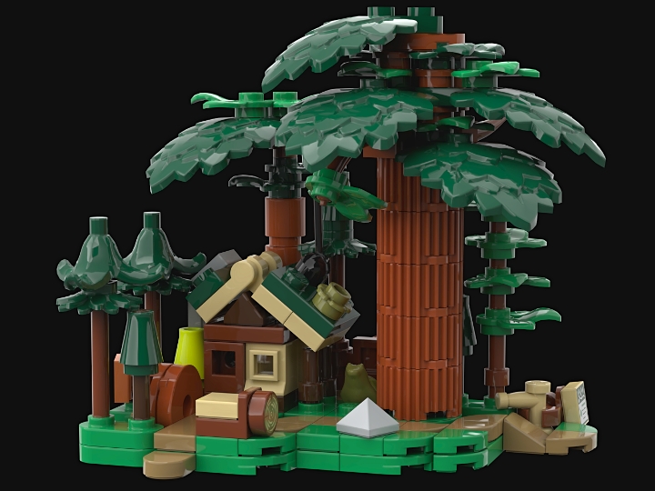 Sequoia Tree Trail Mini Build from BrickLink Studio [BrickLink]