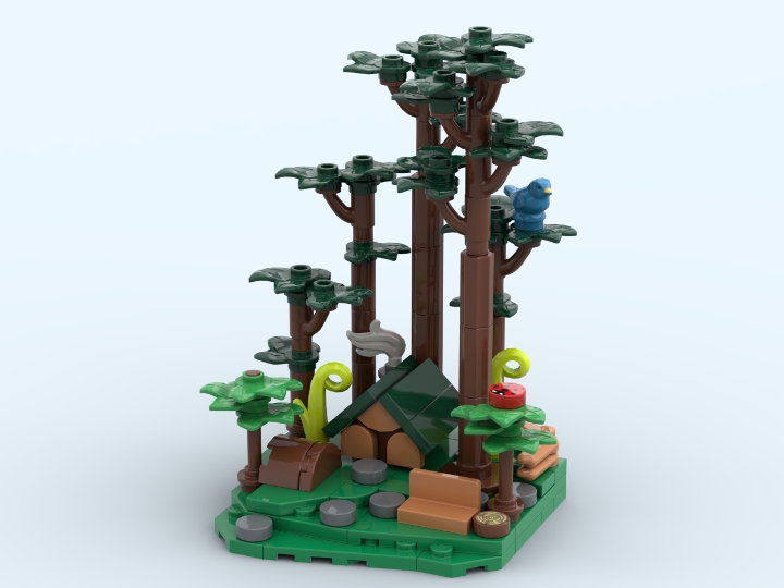 Mini Sequoia Tree Trail from BrickLink Studio [BrickLink]