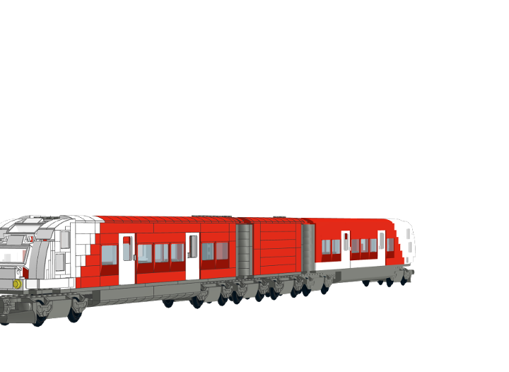 Dutch Arriva train from BrickLink Studio [BrickLink]