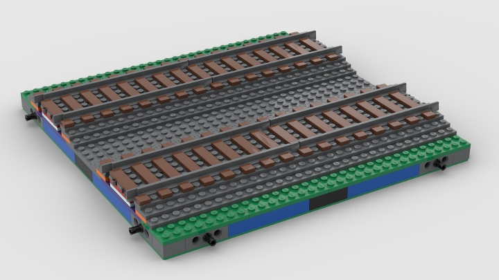MILS Train Track Double Straight from BrickLink Studio [BrickLink]